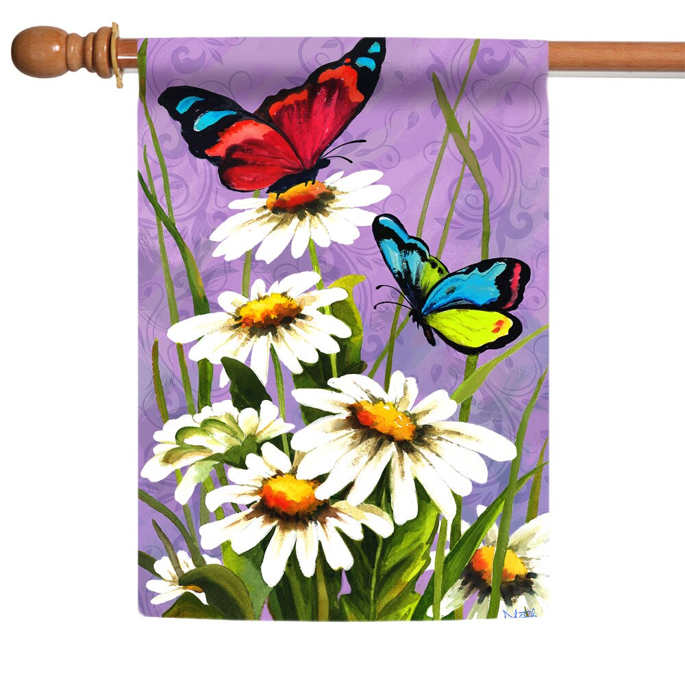 Butterfly Daisies Decorative Spring Flag | Michaels