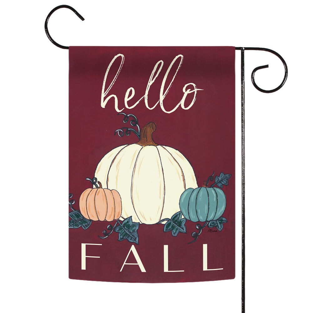 Hello Fall Gourds Decorative Fall Double Sided Flag | Michaels