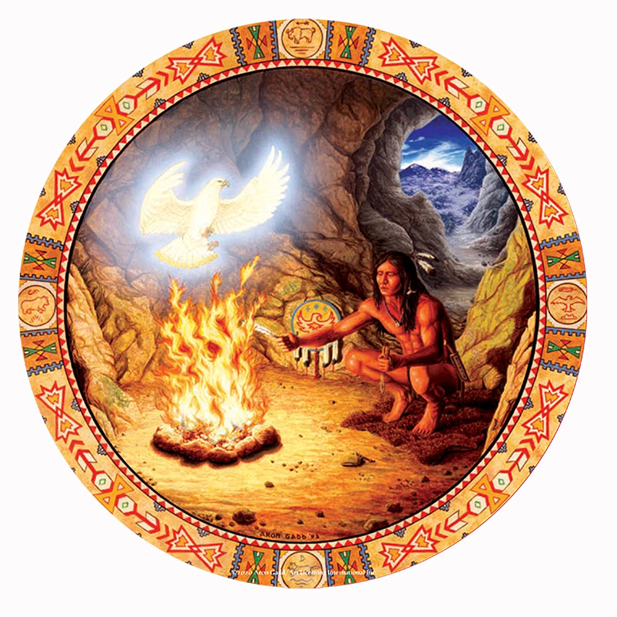 Sunsout White Eagle 500 pc Round Jigsaw Puzzle 21804 | Michaels