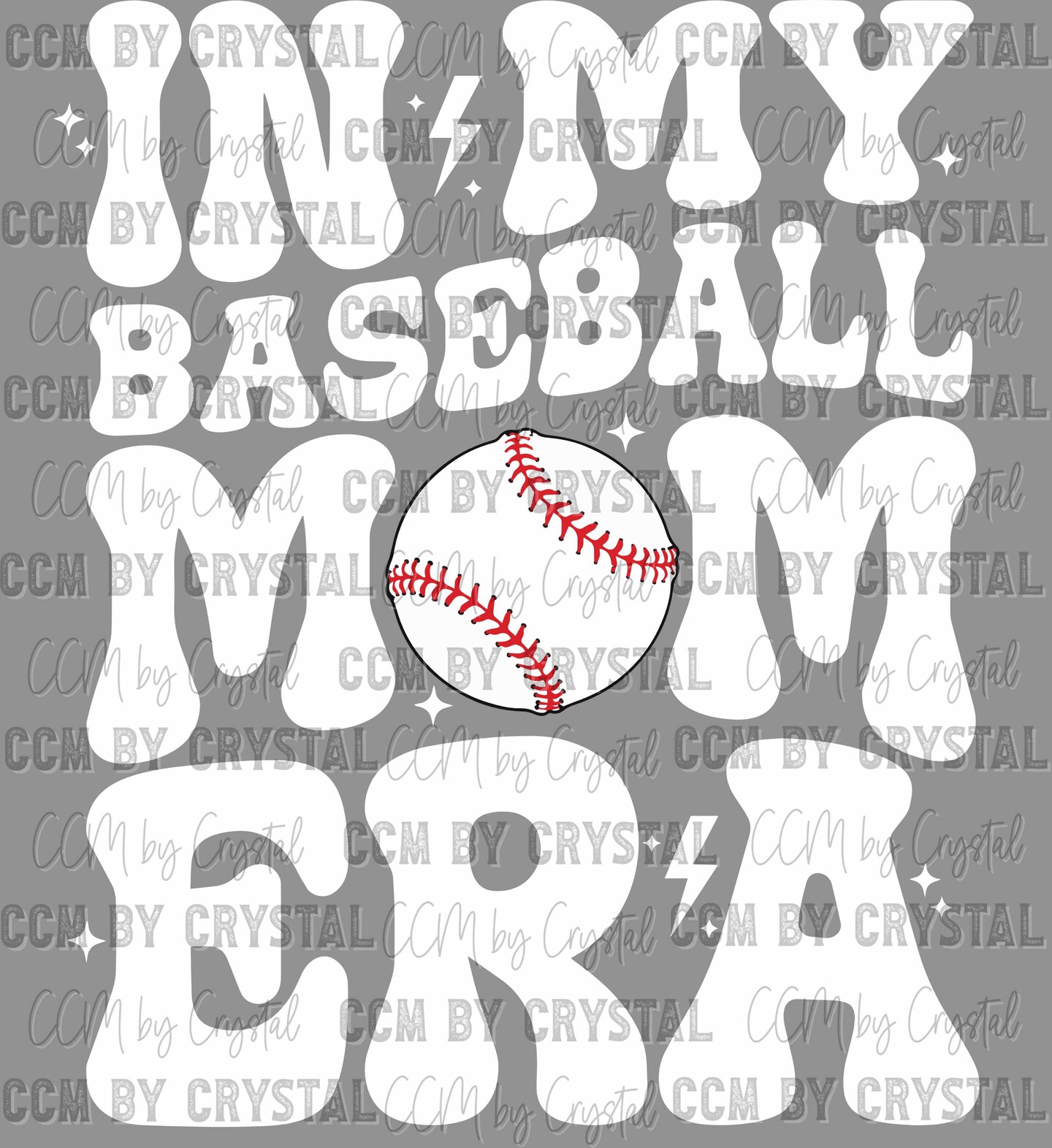 In My Baseball Mom Era Ready to Press Transfer DTF Transfer Sublimation ...