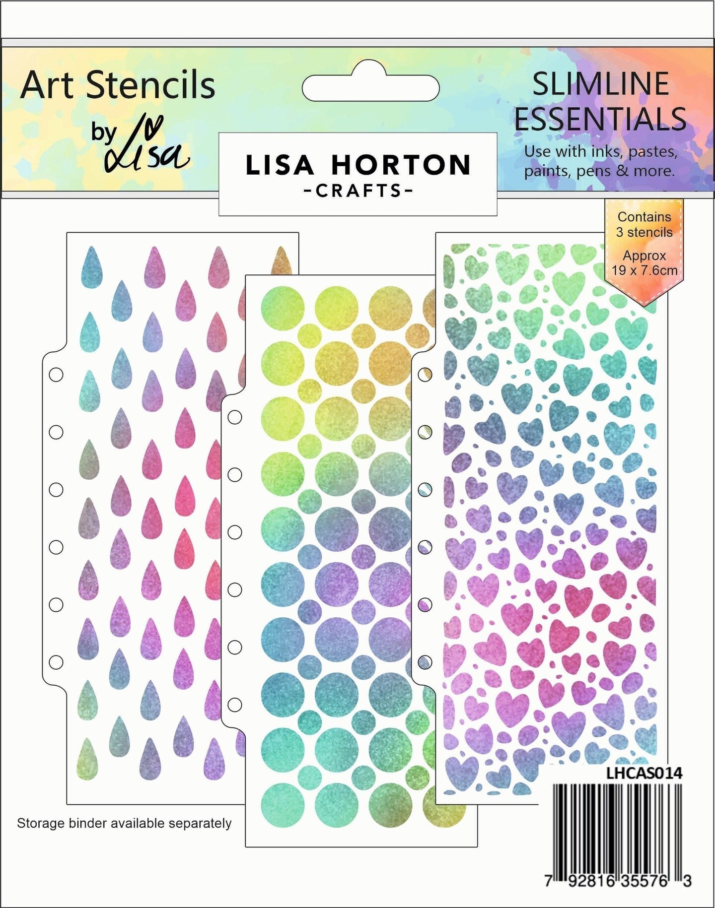 Lisa Horton --That Craft Place Slimline Essentials Stencils-Set of 3 ...