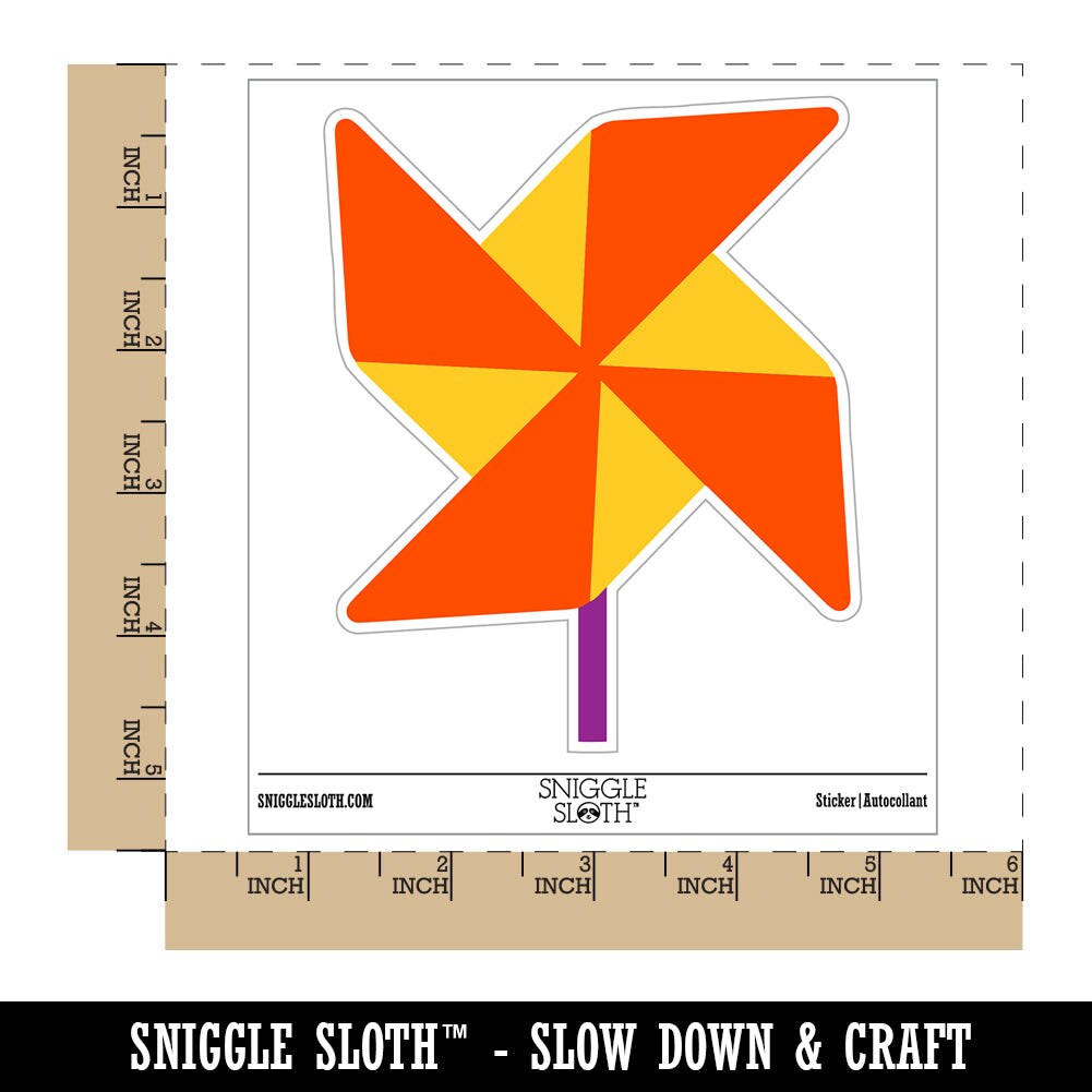 Pinwheel Fan Waterproof Vinyl Phone Tablet Laptop Water Bottle Sticker ...