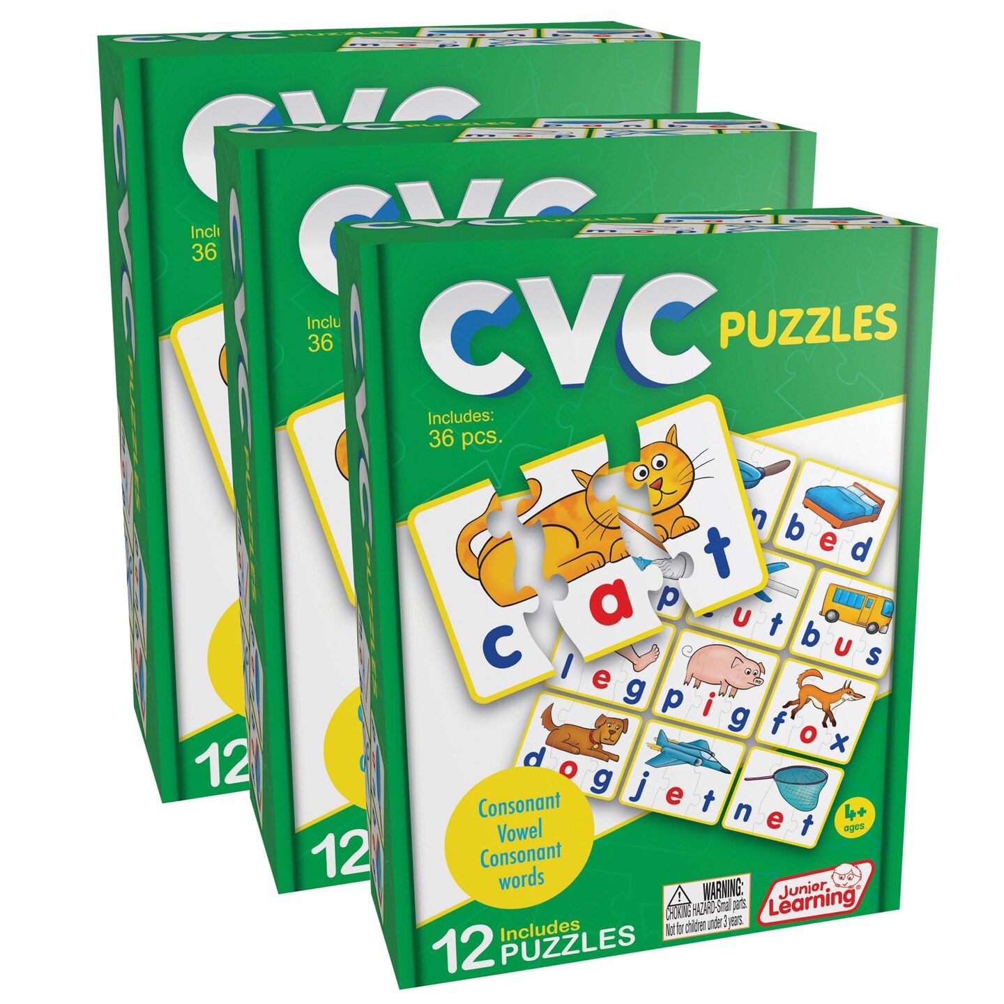 CVC Puzzles, 12 Per Set, 3 Sets | Michaels