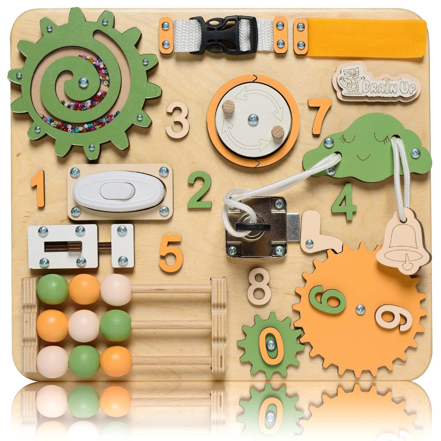 Busy Board for Toddlers Sensory Board Wooden Busy Board for Kids ...