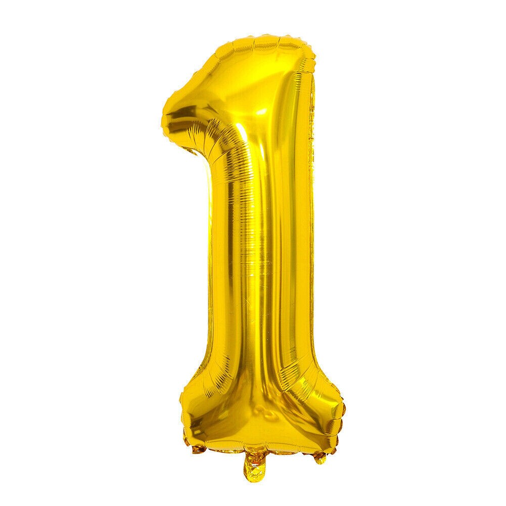 Kitcheniva 40" Gold Helium Giant Number Balloons Large Foil | Michaels