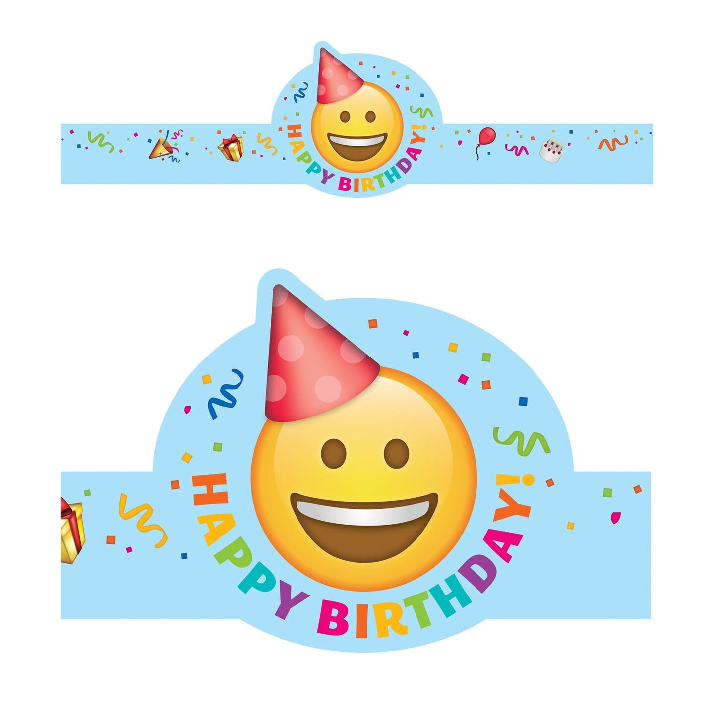Emotion Icon Fun Happy Birthday Crown, 30 Per Pack | Michaels