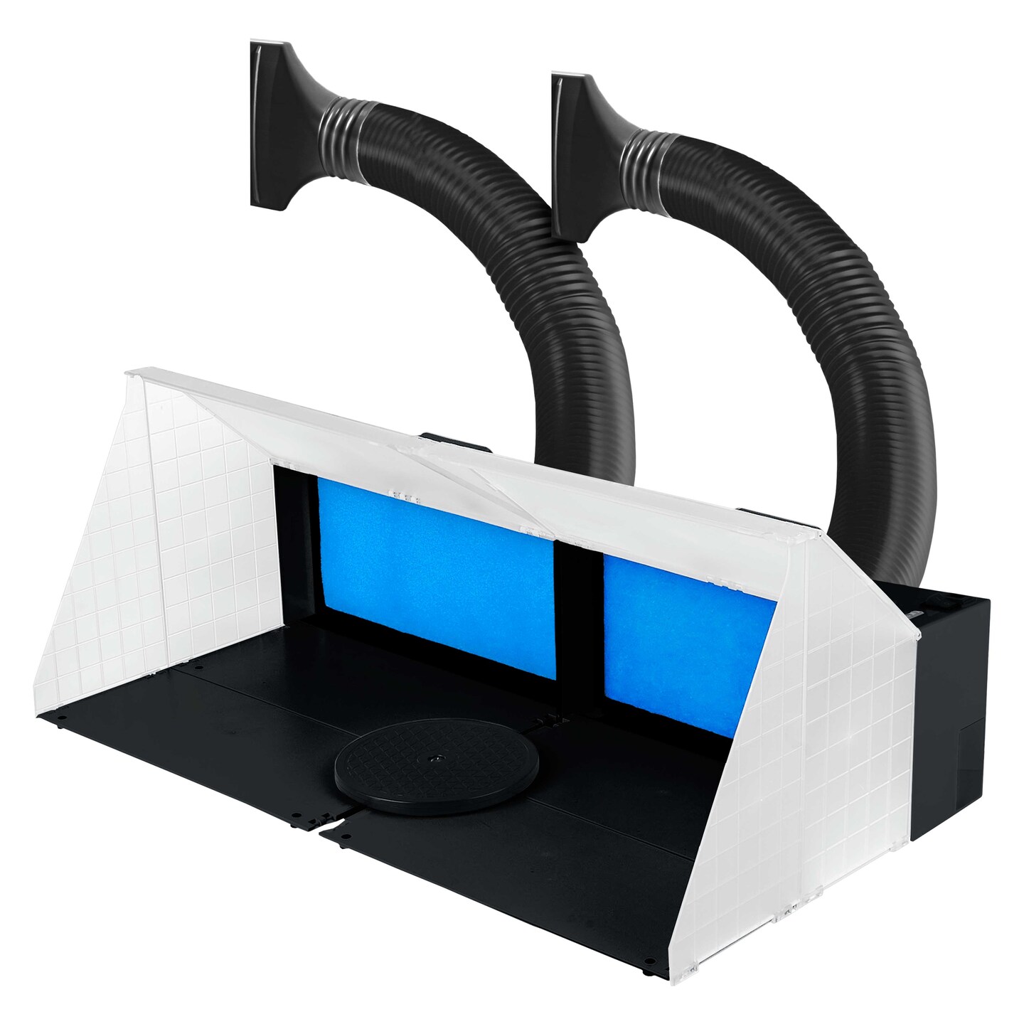 Portable Hobby Dual Airbrush Spray Booth Kit with Exhaust Extension ...