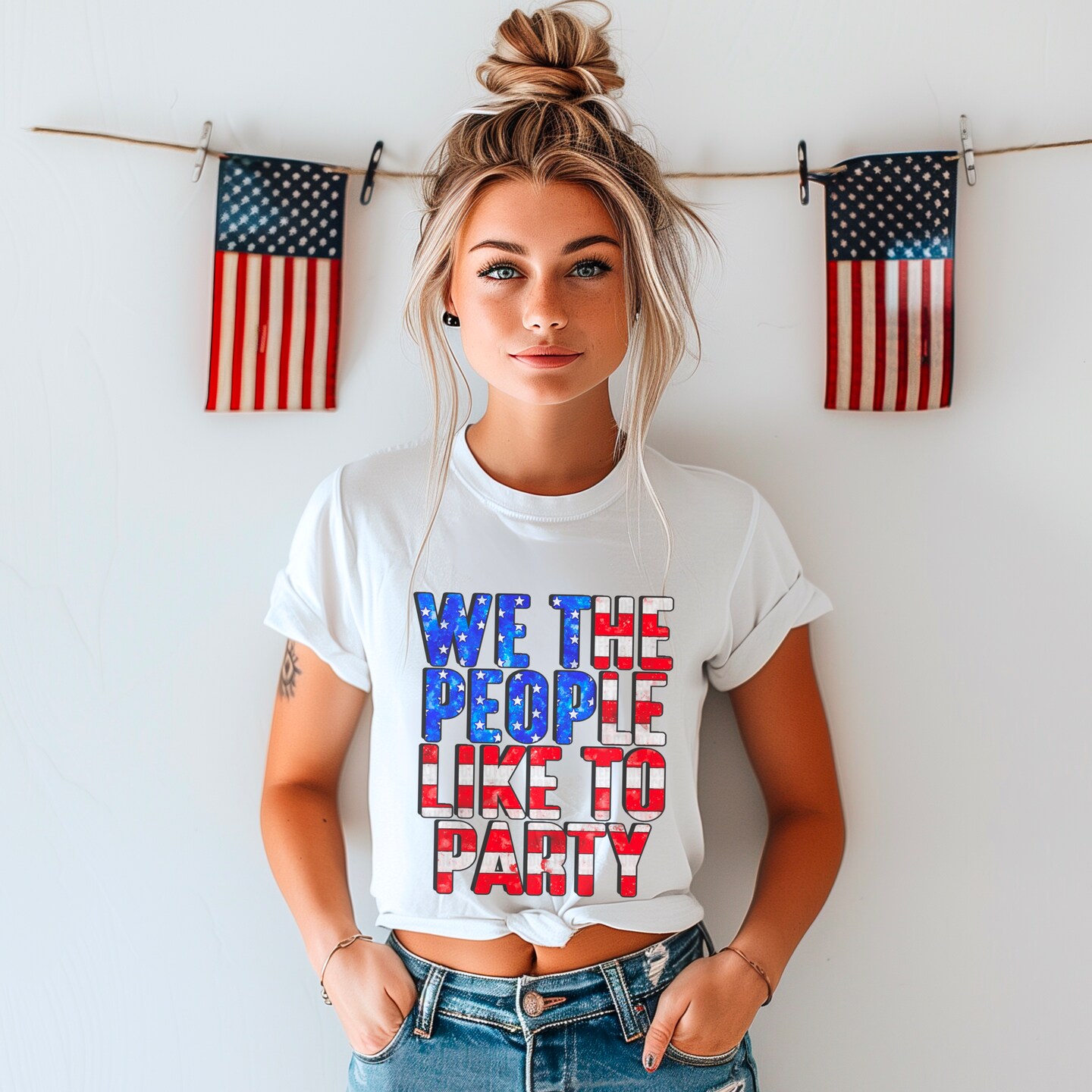 We The People Like To Party USA Ready to Press Transfer DTF Transfer ...