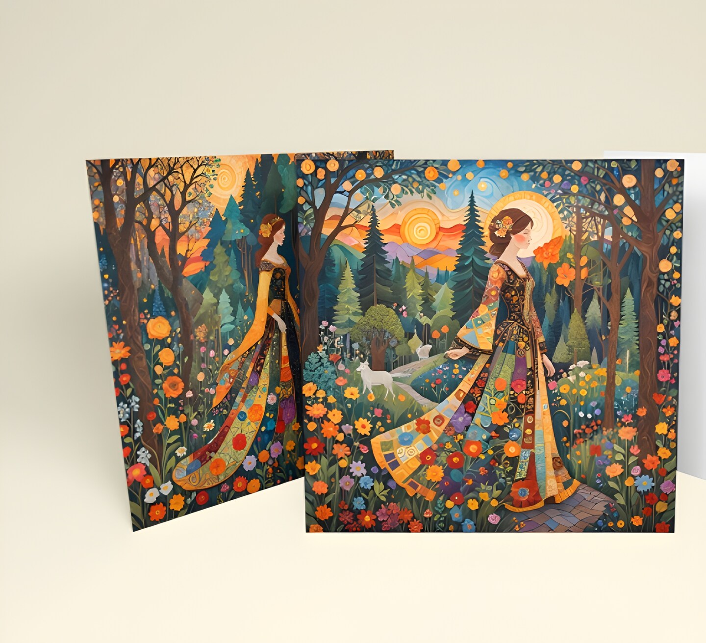 Matched Set of 3 Gift Cards, Birthday Greeting Cards, Invitation Cards ...