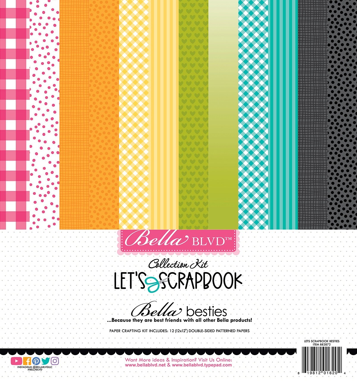 Bella Blvd Besties Collection Kit 12"X12"-Let's Scrapbook!, Count: 1 ...
