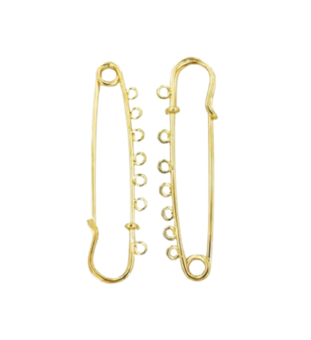 Kitcheniva Gold Tone Safety Large Kilt Pins With Loops 2 Pcs | Michaels