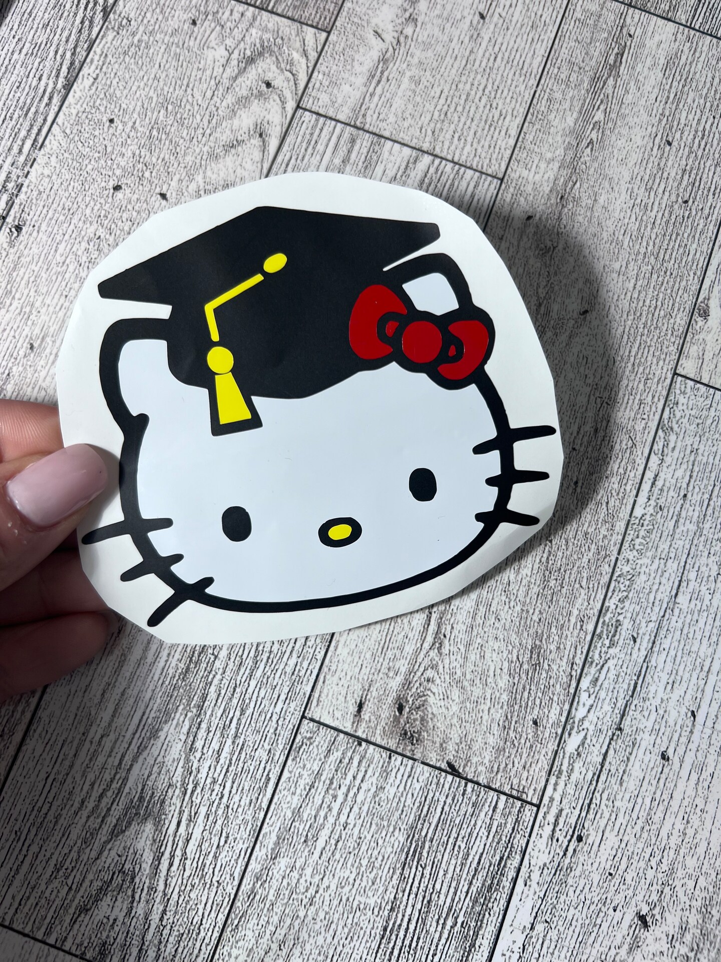 Graduation Hello Kitty Decal | MakerPlace by Michaels