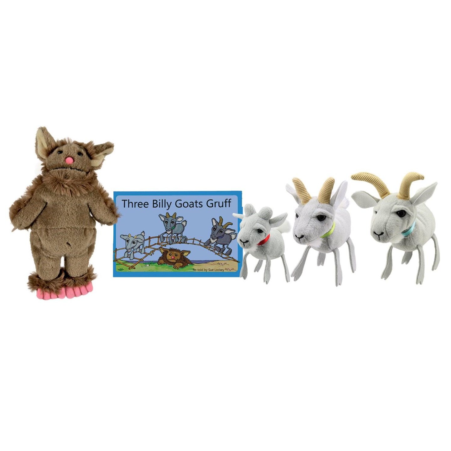 The Three Billy Goats Gruff Finger Puppets and Book Set | Michaels