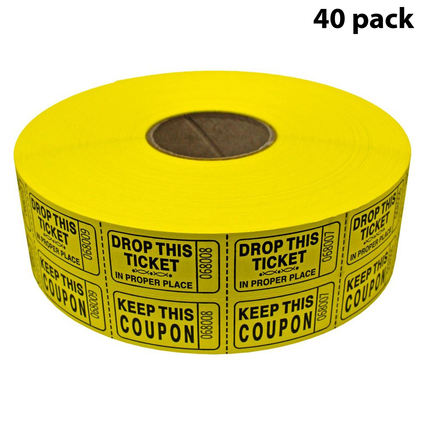 Double Roll Raffle Tickets – Coupon Tickets (2000/Roll) – Available in ...