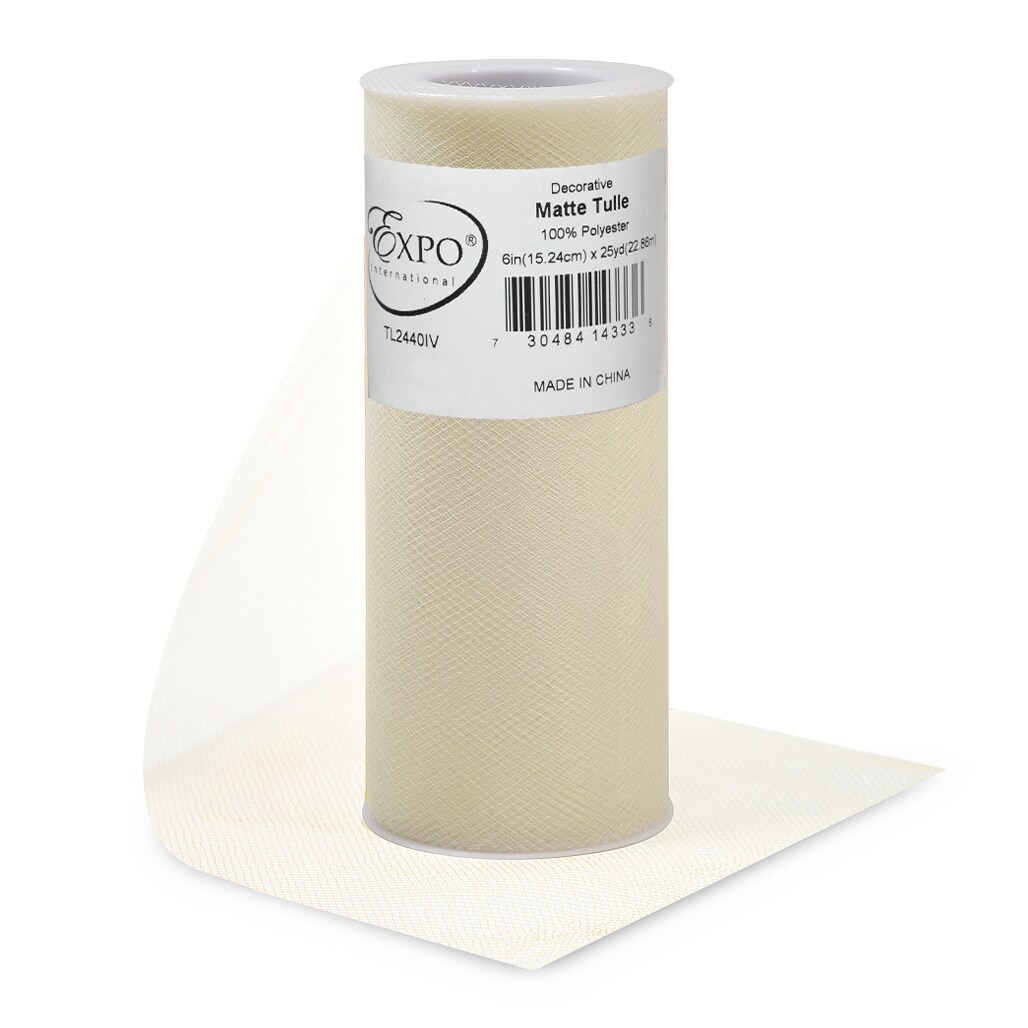Decorative Matte Tulle Spool of 6 Inch X 25 Yards | Michaels