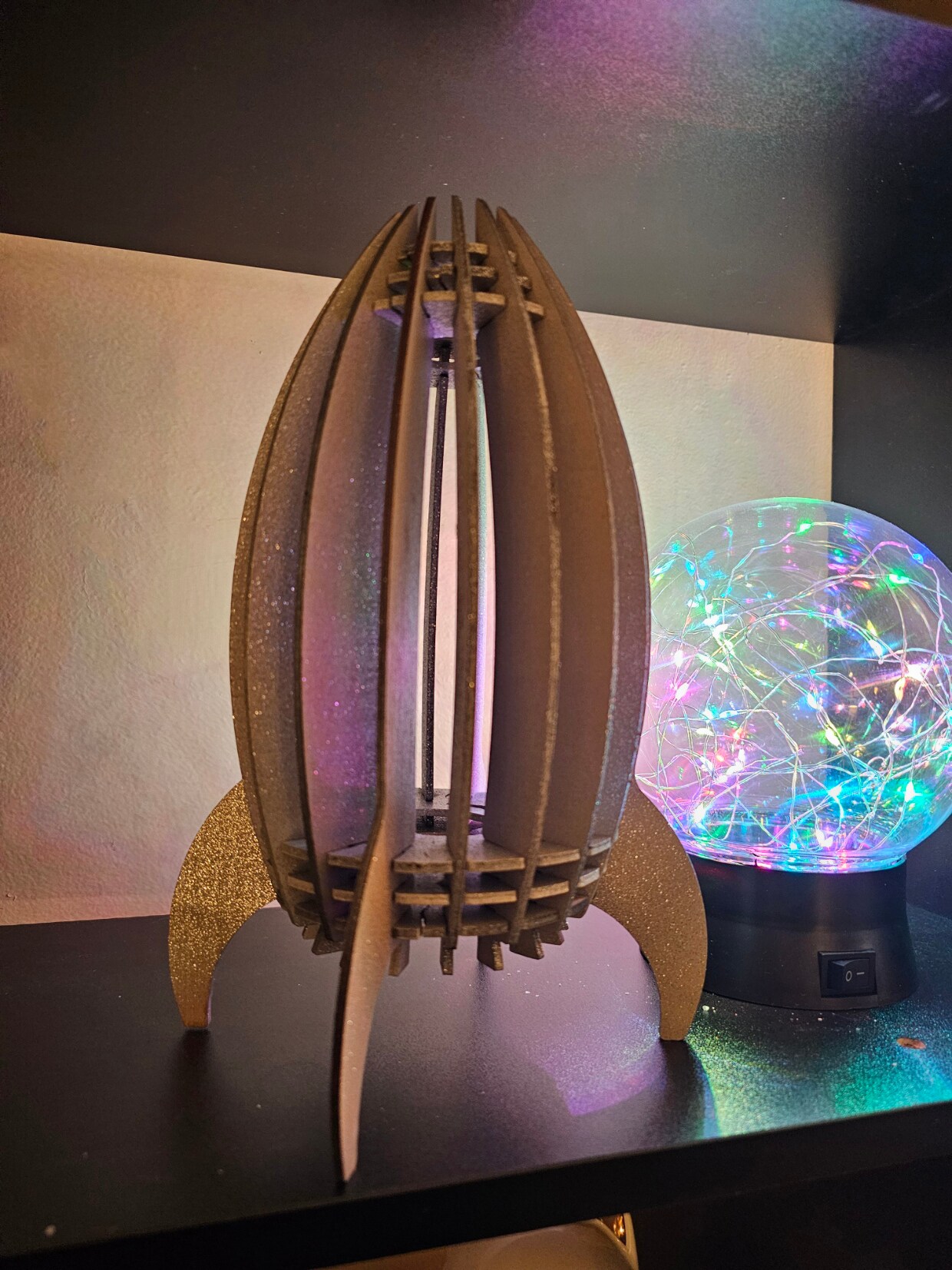 I Cut You Make Night Light Wood Rocket ship | MakerPlace by Michaels