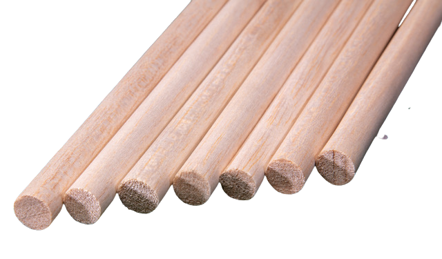 Dowel Rods Balsa Wood Round Dowels - 1 x 12 Inch Unfinished Balsa ...