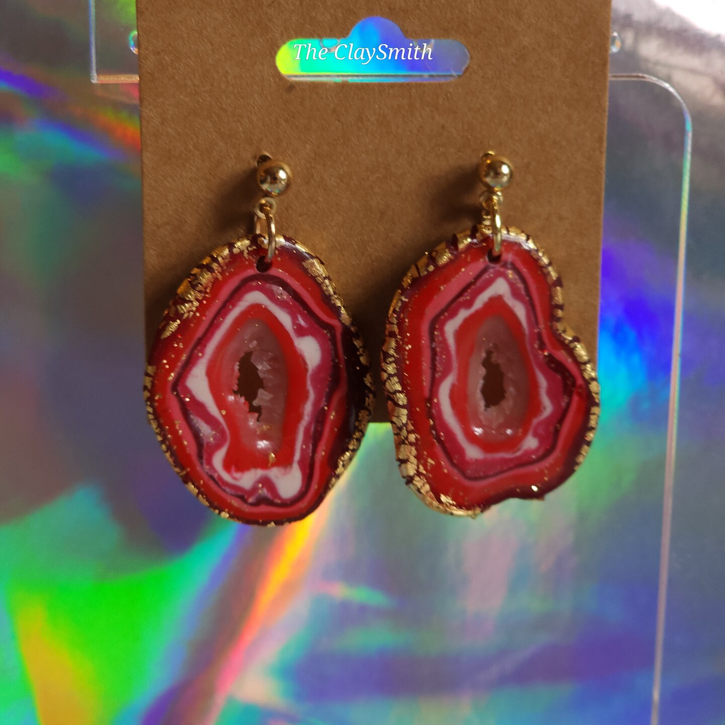 Polymer Clay Geode Earrings | MakerPlace by Michaels