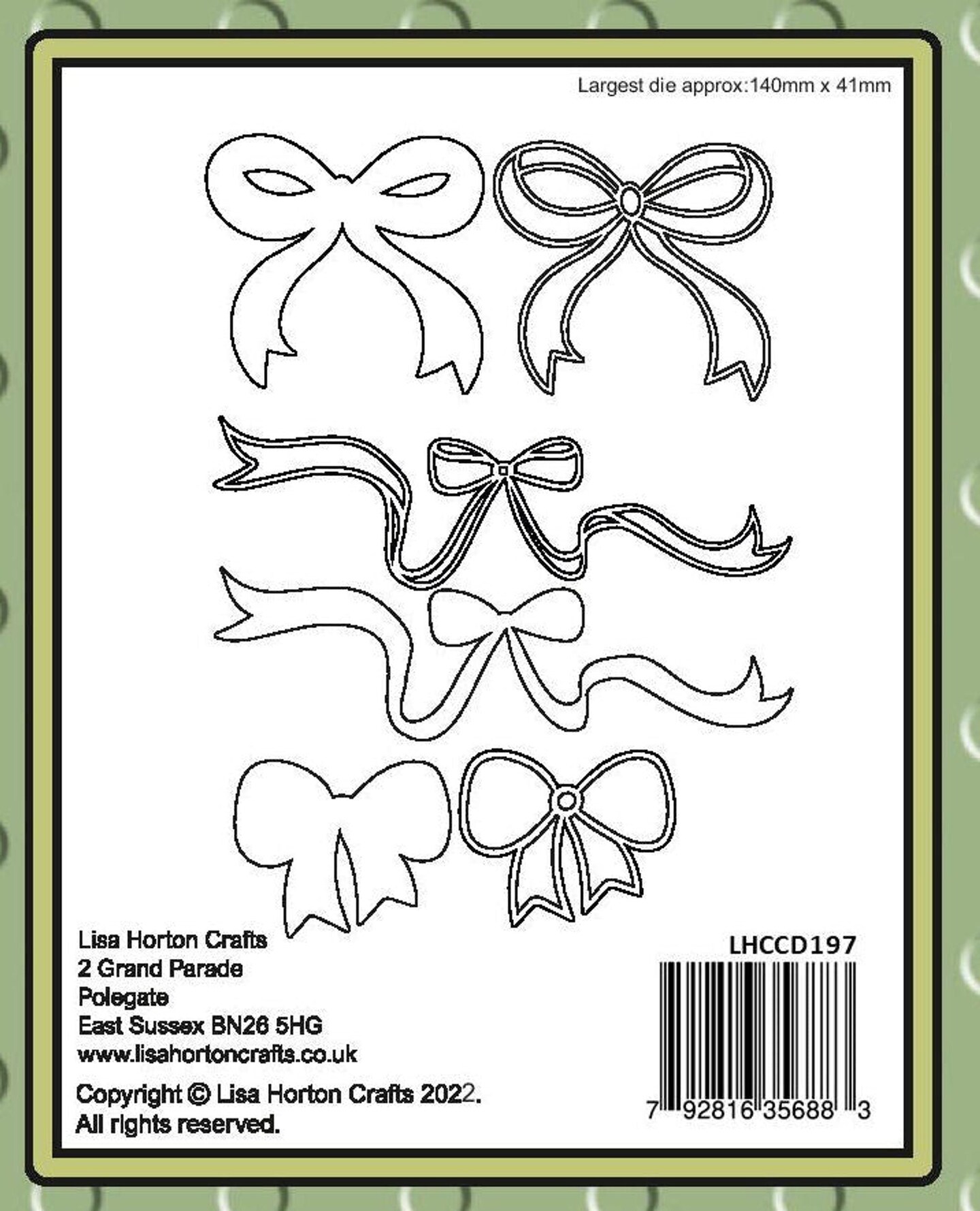 Lisa Horton --That Craft Place Lisa Horton Die Set - Ribbons And Bows ...