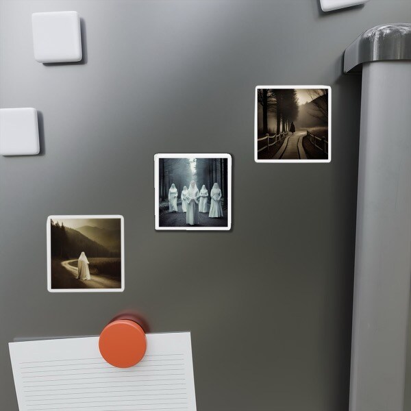 2x2 Halloween Magnets Photography Magnet Ghost Magnets Witch Magnets ...