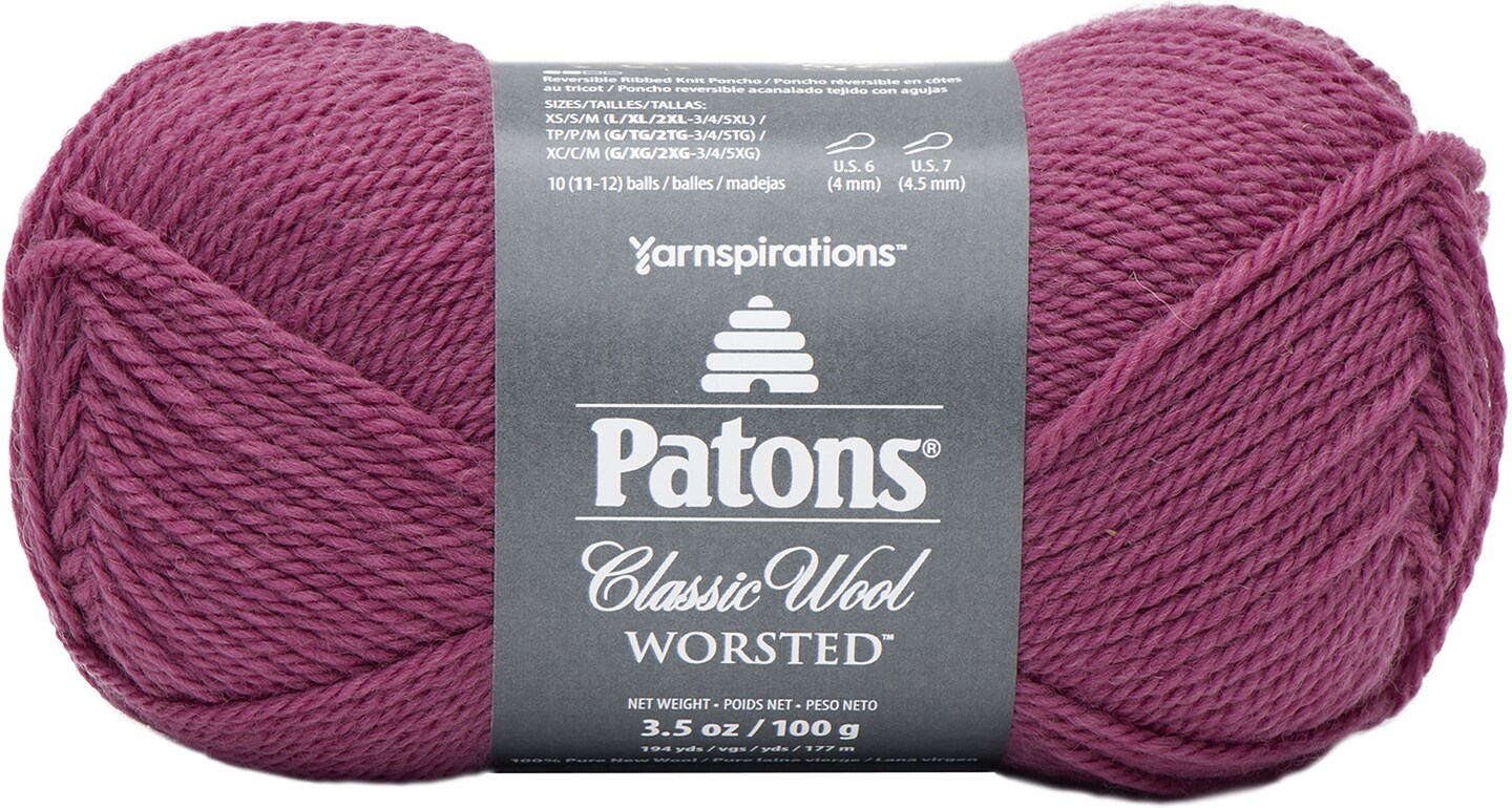 Patons Classic Wool Yarn-Rich Raspberry | Michaels