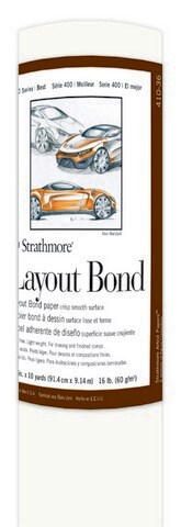 Layout Bond Paper Roll 36X10 Yards | Michaels