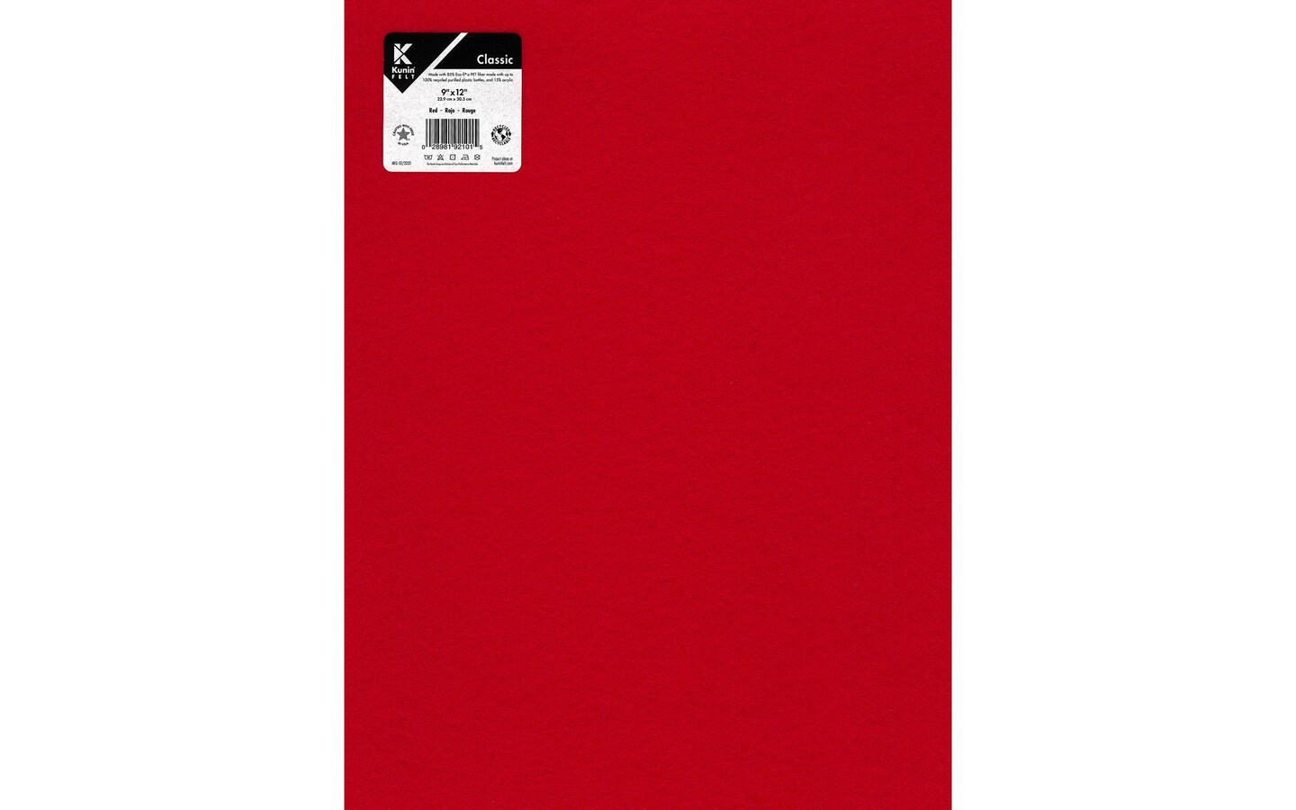 Kunin Classic Felt 9X12" Piece Red | Michaels
