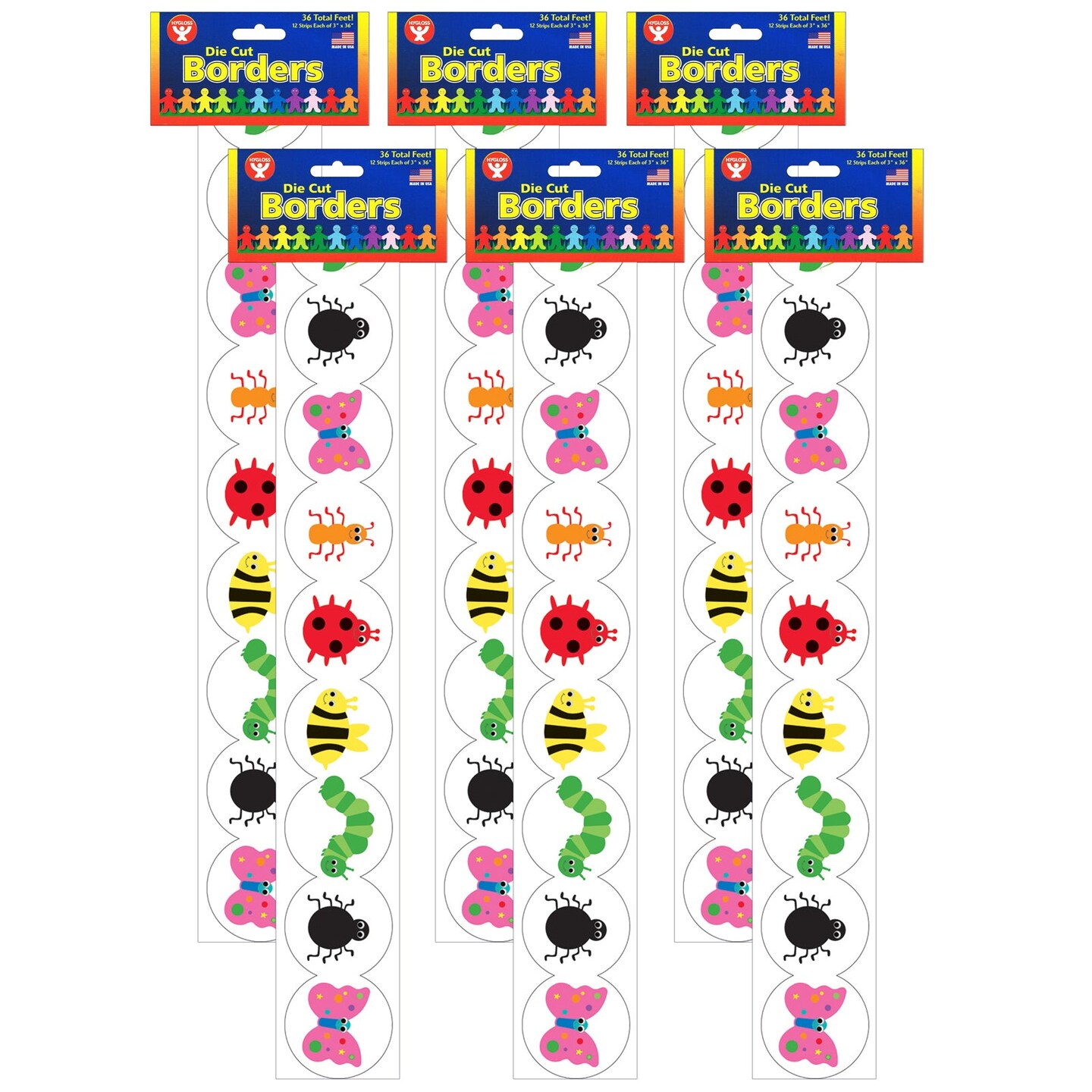 Bugs Border, 12 Strips/36 Feet Per Pack, 6 Packs | Michaels