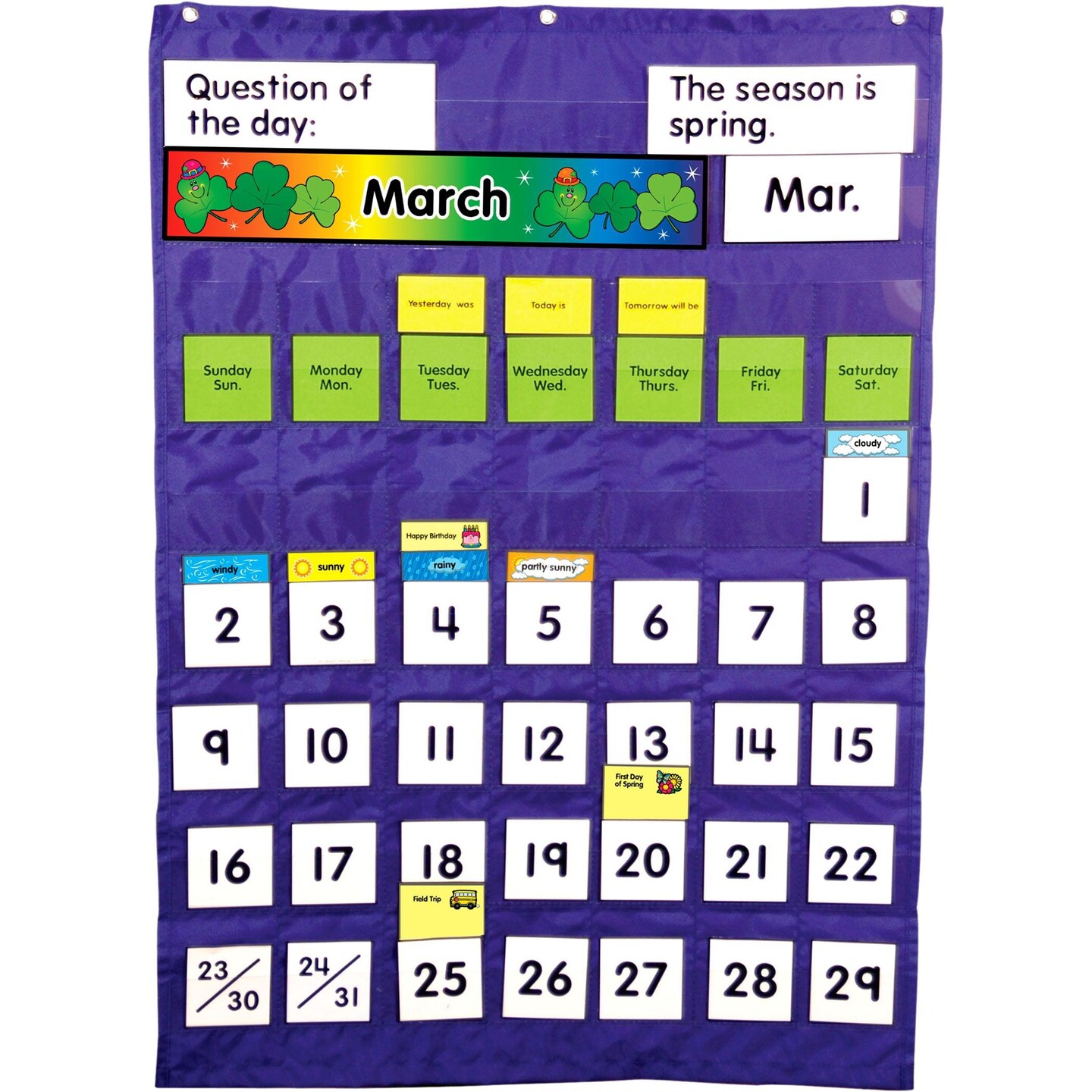 Complete Calendar and Weather Pocket Chart | Michaels