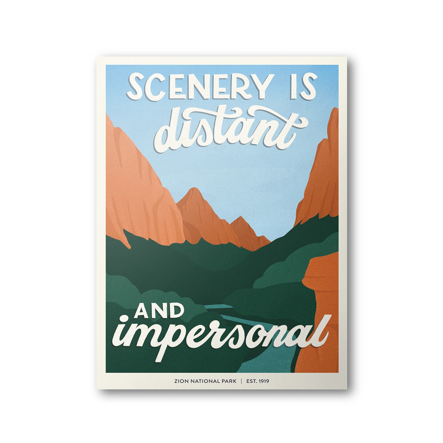 Zion National Park Poster | Subpar Parks Poster | MakerPlace by Michaels