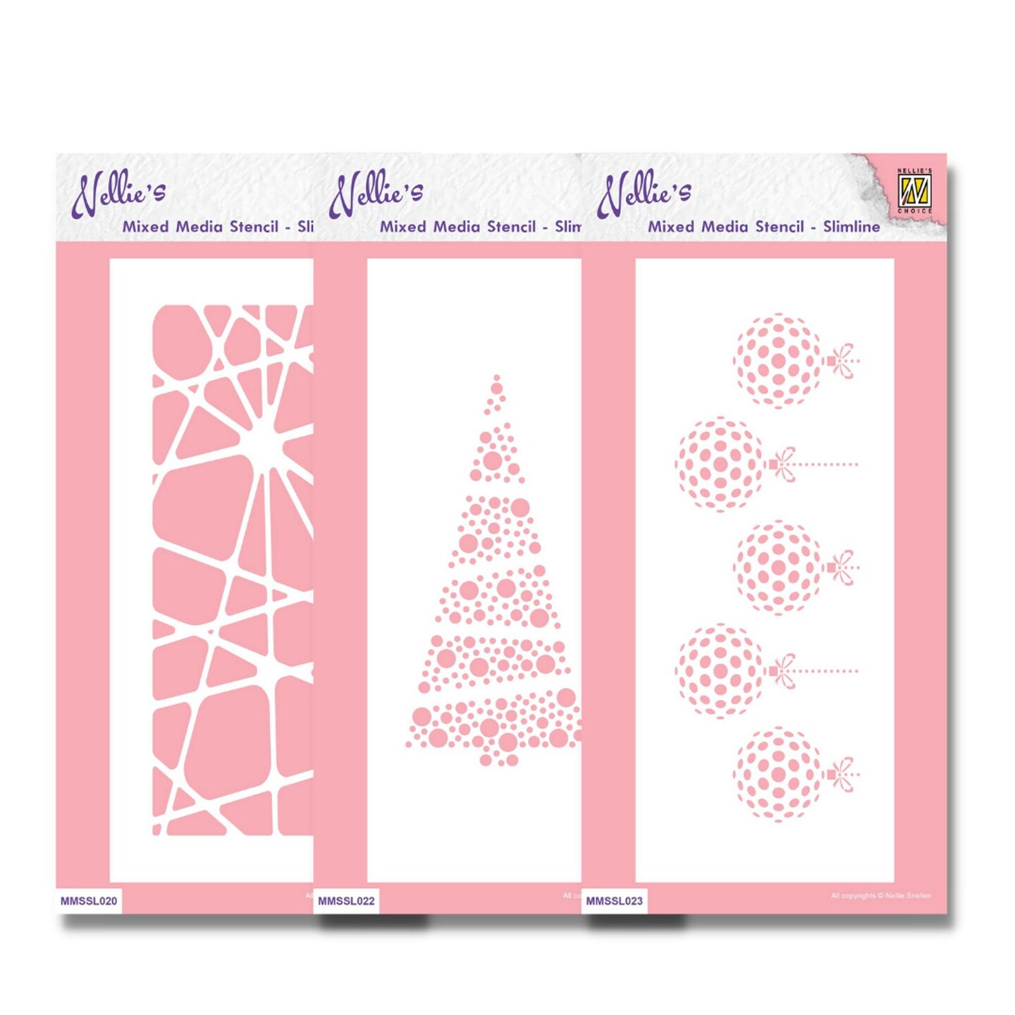 Ecstasy Crafts Slim Line Mixed Media Stencil Set | Michaels