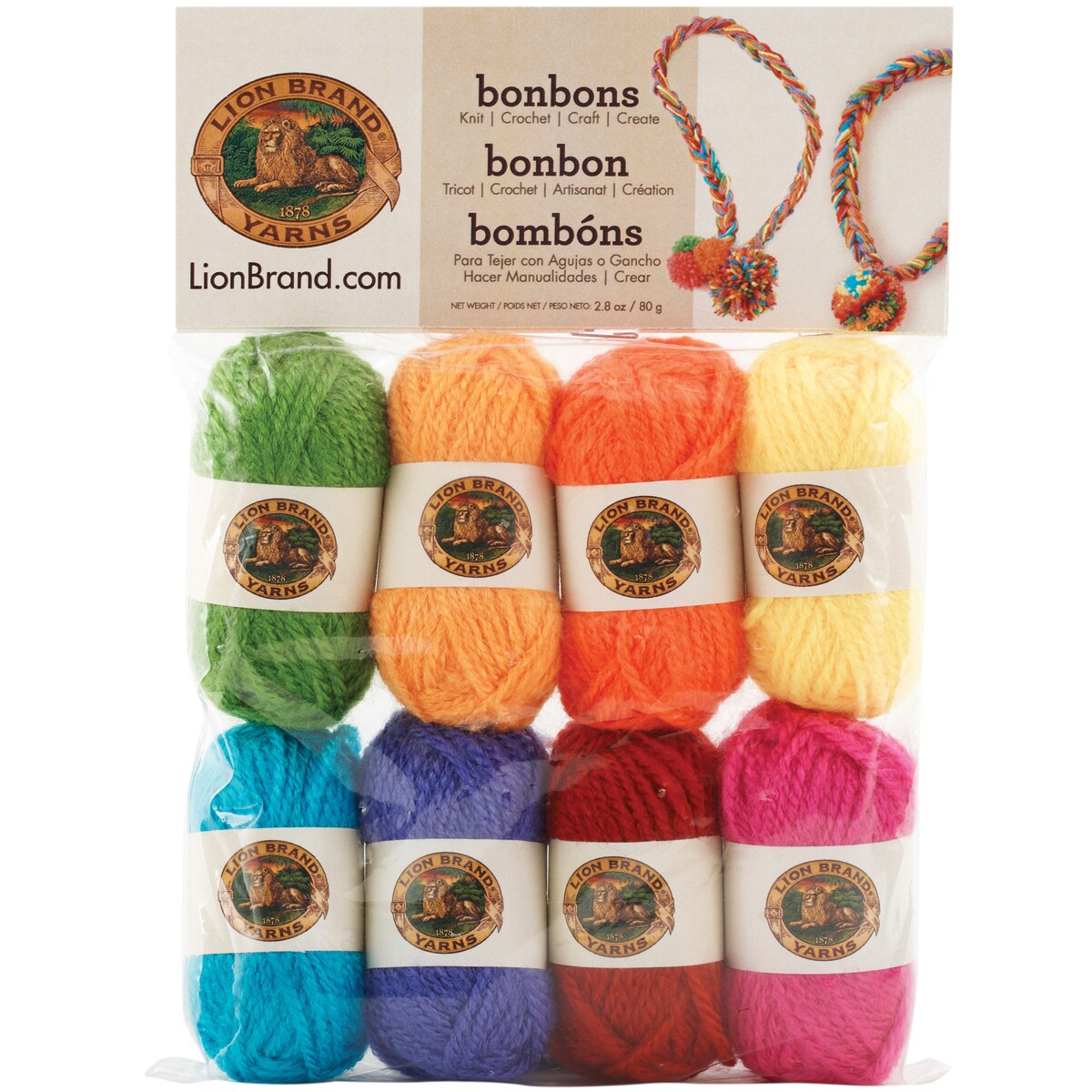 Lion Brand Bonbons Yarn 8pcs | Michaels