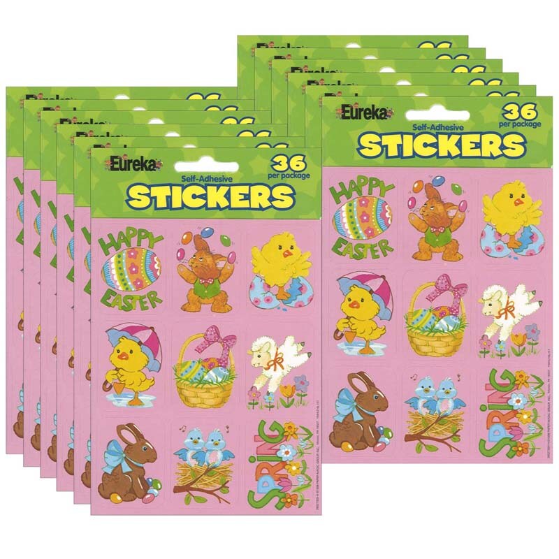 Easter Giant Stickers, 36 Per Pack, 12 Packs | Michaels