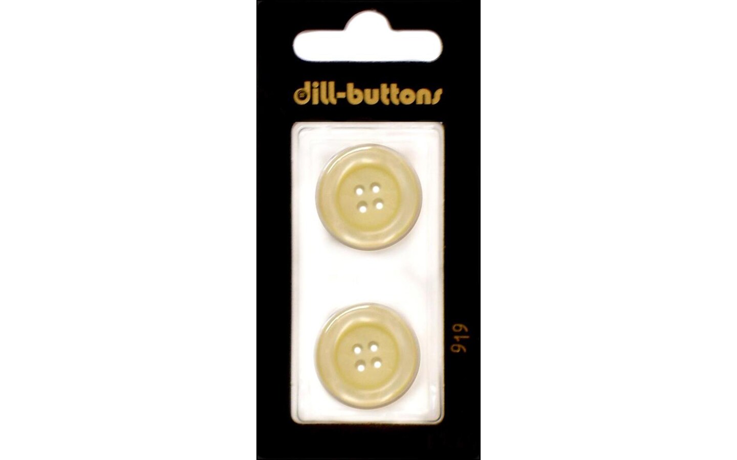 Dill Buttons 20mm 2pc 4 Hole White, Model: DIL501 | Michaels