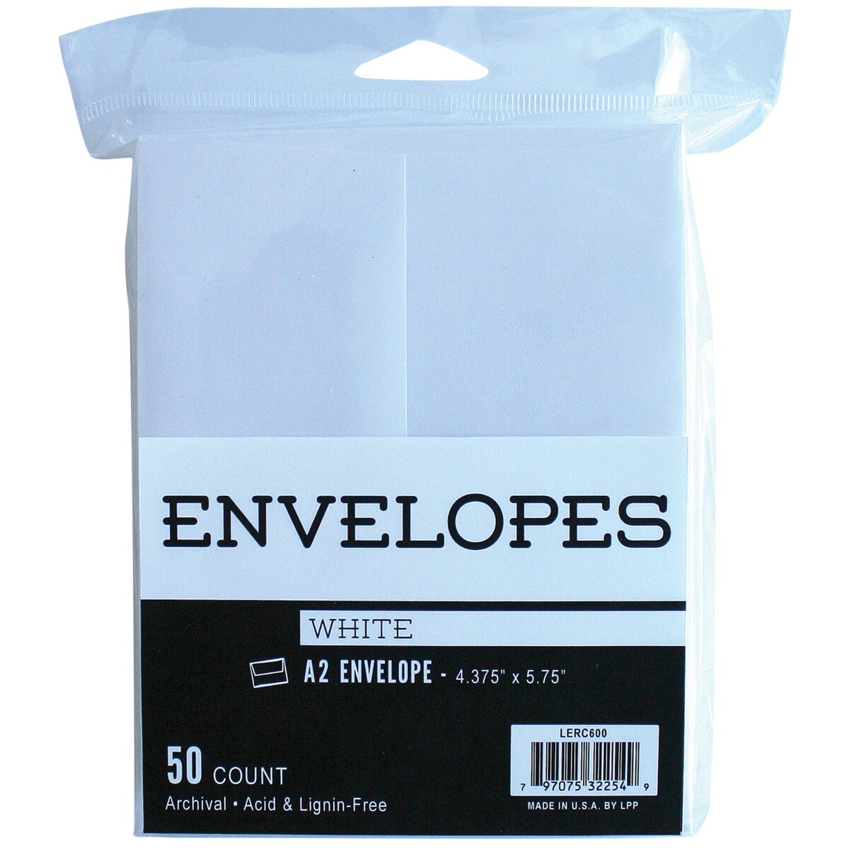 Leader A2 Envelopes (4.375"X5.75") 50/Pkg Peggable-White | Michaels