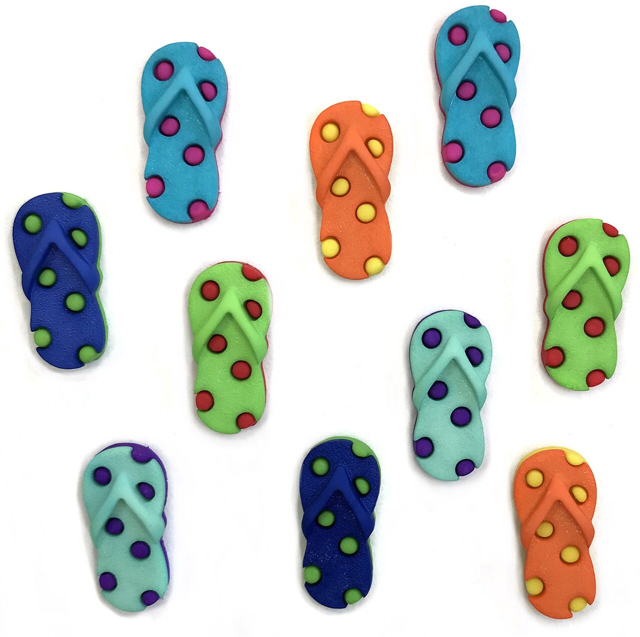Buttons Galore Button Theme Pack-Funky Flip Flops | Michaels