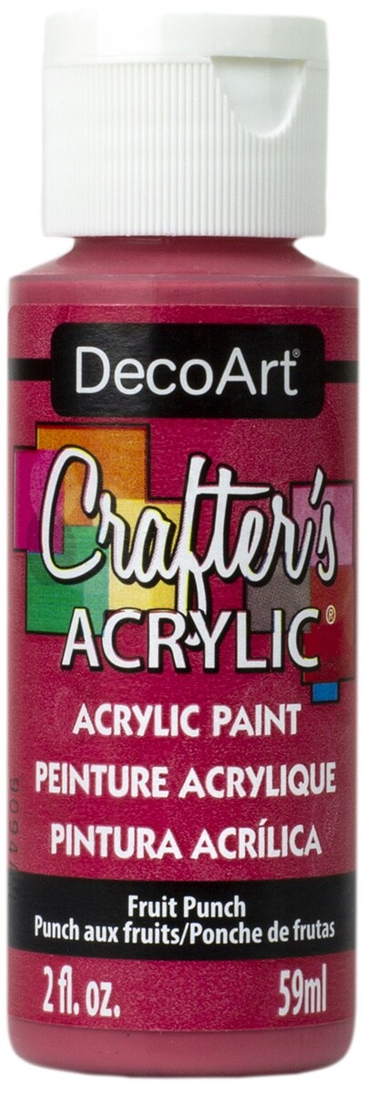 Crafter's Acrylic All-Purpose Paint 2oz-Fruit Punch | Michaels