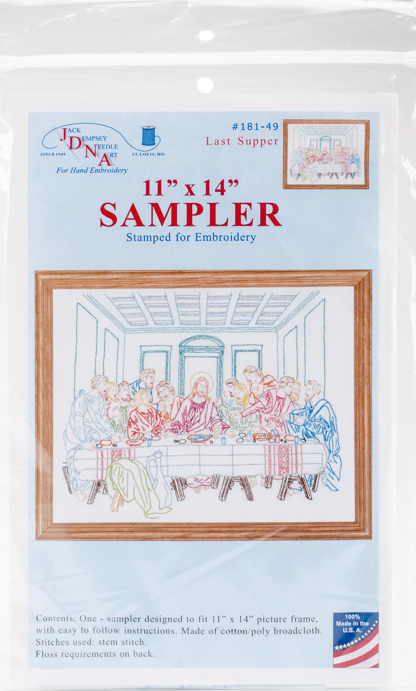 Jack Dempsey Stamped White Sampler 11"X14"-Last Supper | Michaels