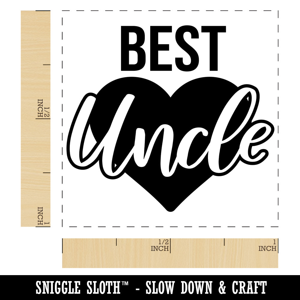 Best Uncle in Heart Self-Inking Rubber Stamp Ink Stamper | Michaels