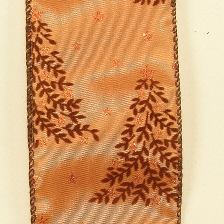 The Ribbon People Gold Metallic Christmas Trees and Stars Wired Craft ...