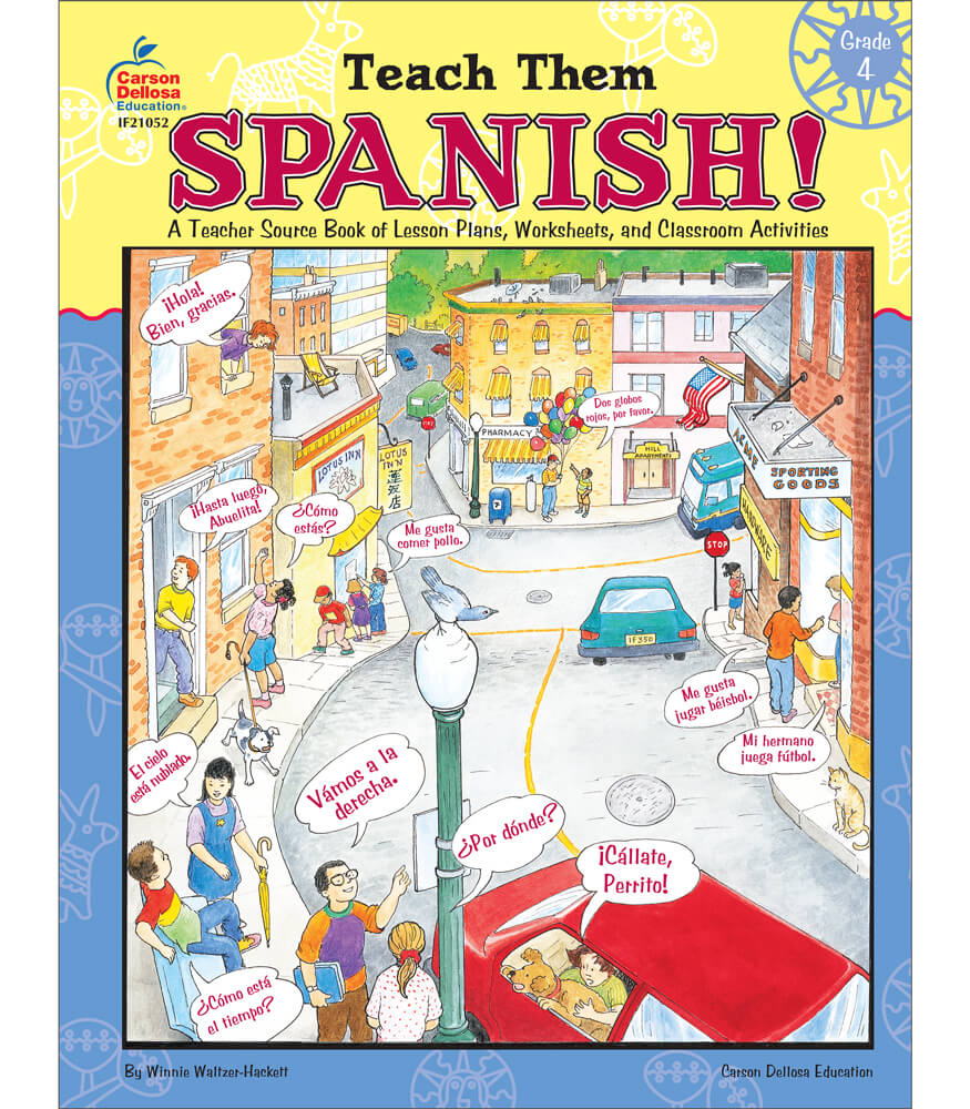 Carson Dellosa Teach Them Spanish!, Grade 4 Resource Book | Michaels