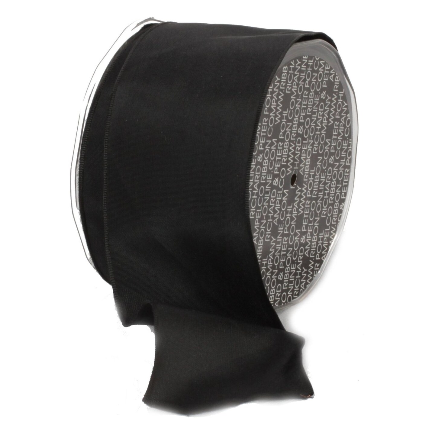 The Ribbon People Tuxedo Black Solid Wired Craft Ribbon 2.5" x 27 Yards ...