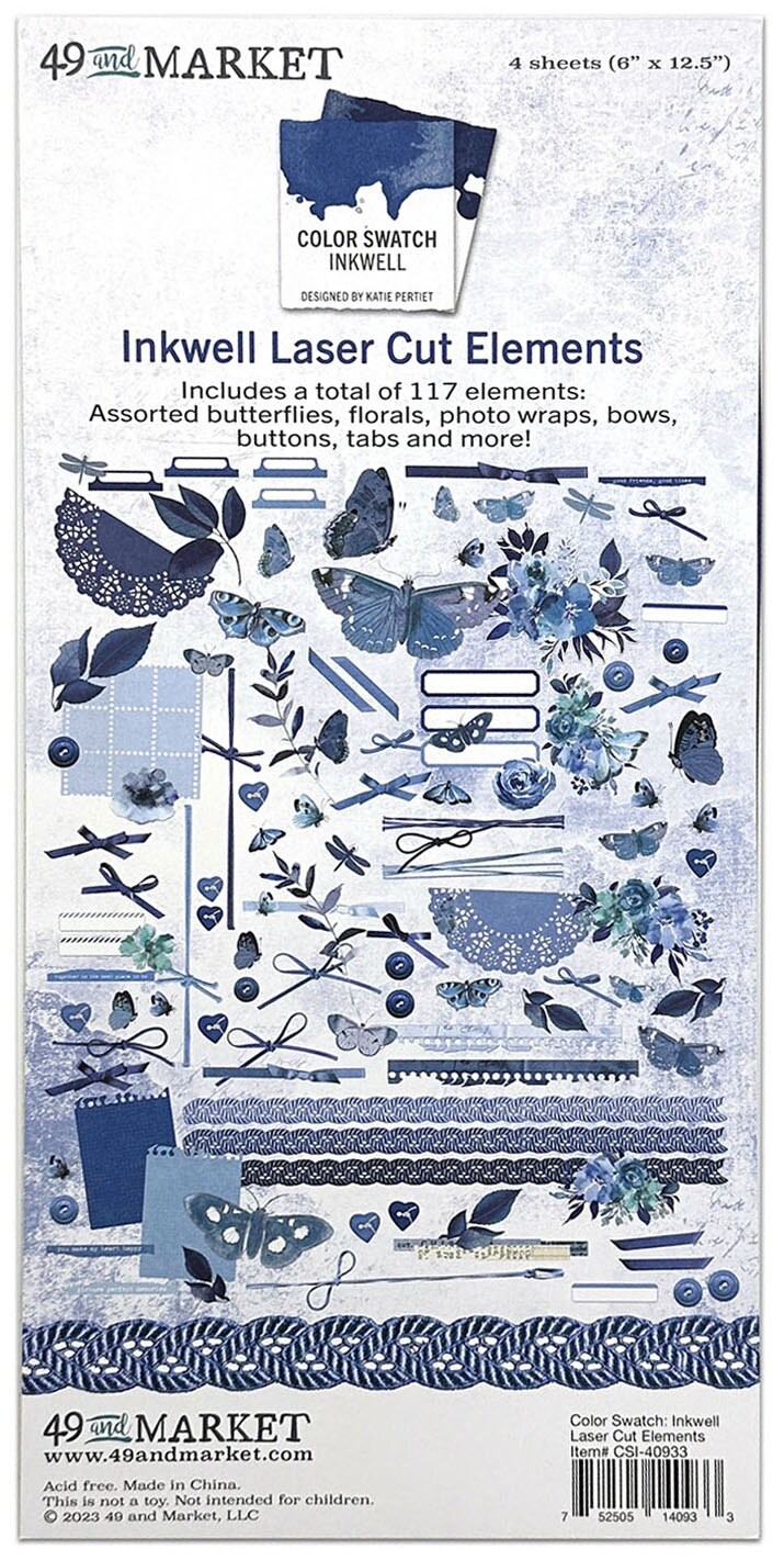 Color Swatch: Inkwell Laser Cut Outs-Elements | Michaels