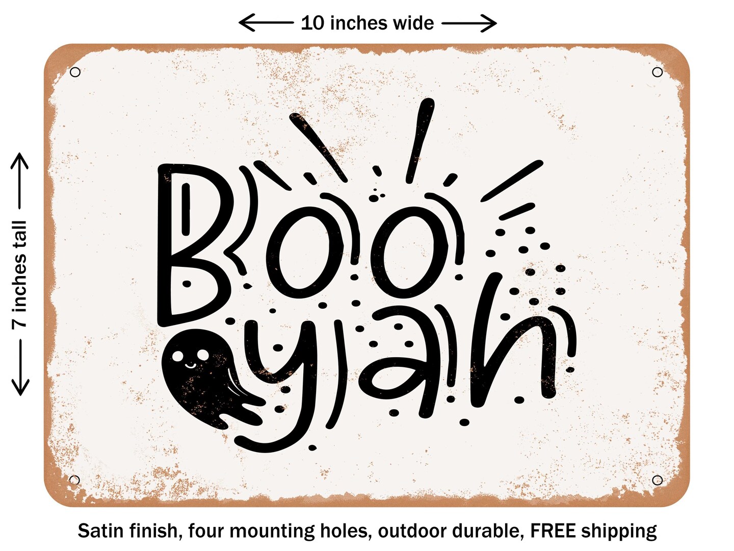 DECORATIVE METAL SIGN - Booyah - 2 - Vintage Rusty Look | Michaels
