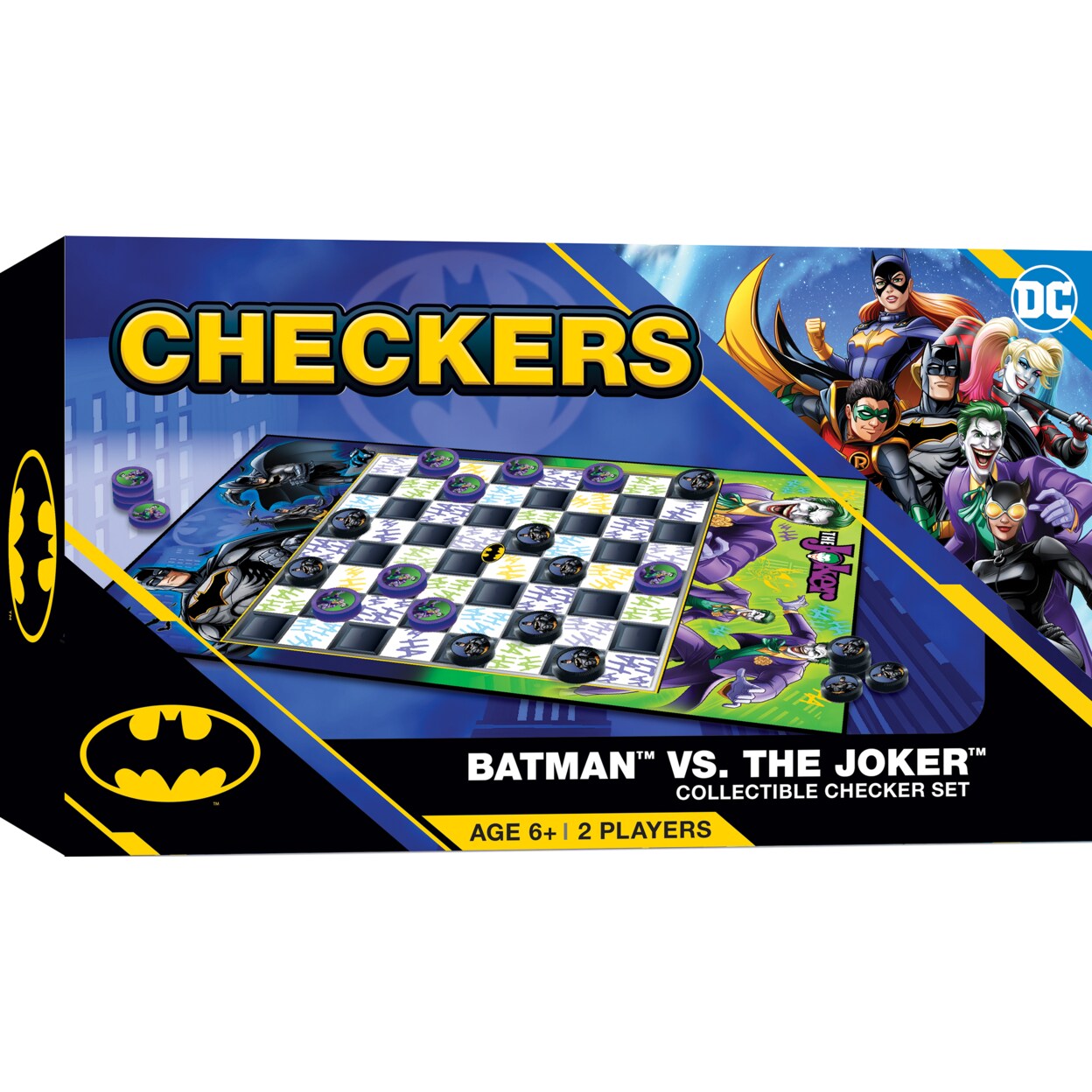 Masterpieces Officially licensed Batman Checkers Board Game for ...