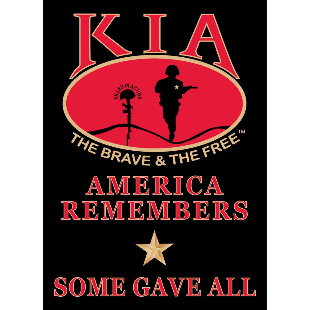 Patriotic KIA America Remembers Some Gave All Banner (29"x 42-1/2 ...