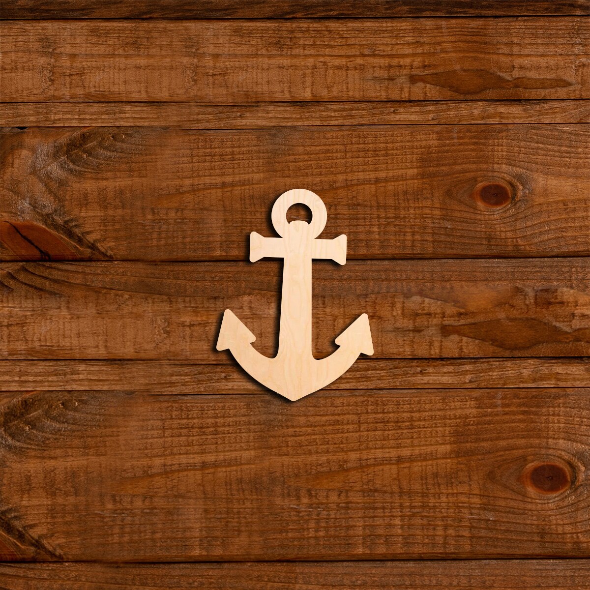 6 in Unfinished Chunky Anchor Shape | Michaels