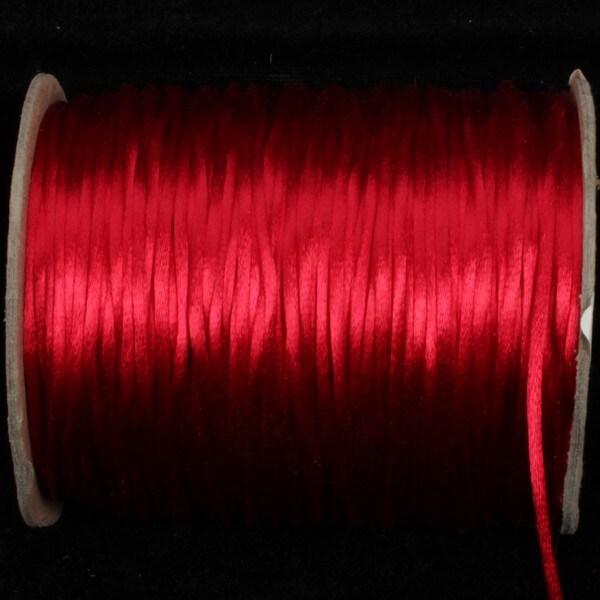 The Ribbon People Red Solid Satin Cording Craft Ribbon 0.25" x 144 ...