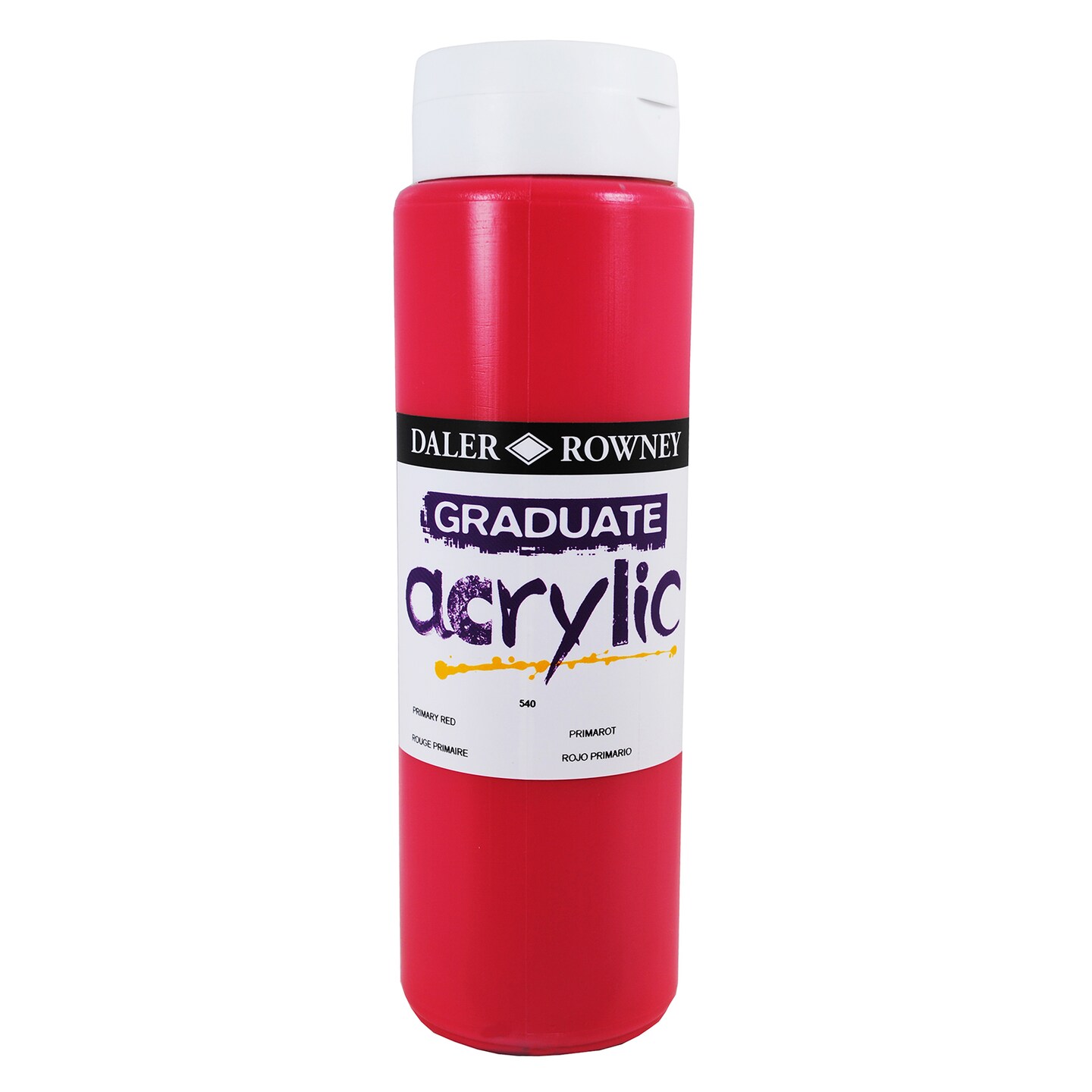 Daler-Rowney - Graduate Acrylic - 500ml Bottle - Primary Red | Michaels
