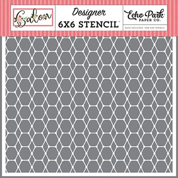 Echo Park Salon: Salon Day Stencil | Michaels
